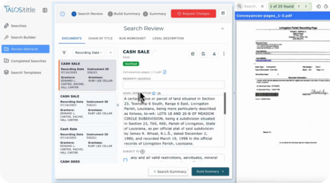 AI Title Search & Examination Software | TalosTitle | Process Documents ...